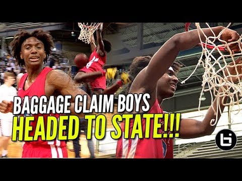 BAGGAGE CLAIM BOYS CUTTING THE NETS DOWN! Tyrese Maxey & Chris Harris ...