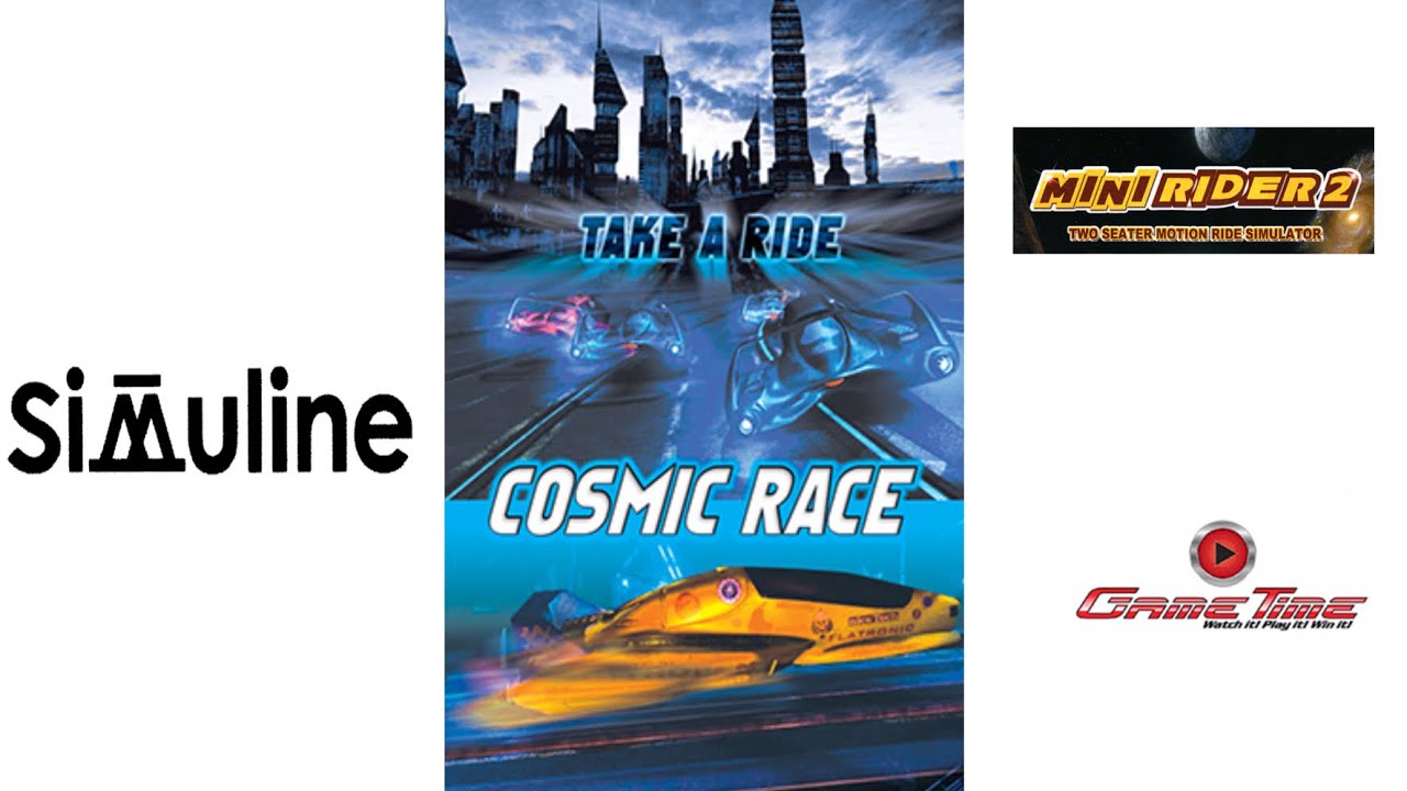Cosmic Race - Mini Rider 2 - Simuline - Gametime Kissimmee 🏁 - YouTube