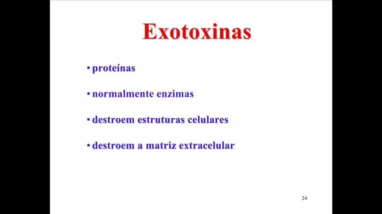 Aprenda Plugado - BACTERIOLOGIA - Aula 09, Slide 24 - Exotoxinas - YouTube