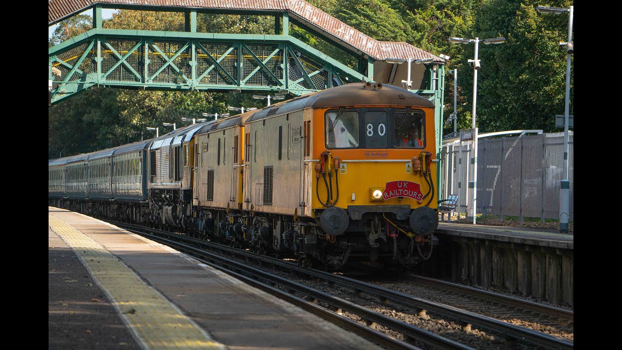 Triple-Headed 2x Class 73 + Class 66 Charter at Sanderstead Station ...
