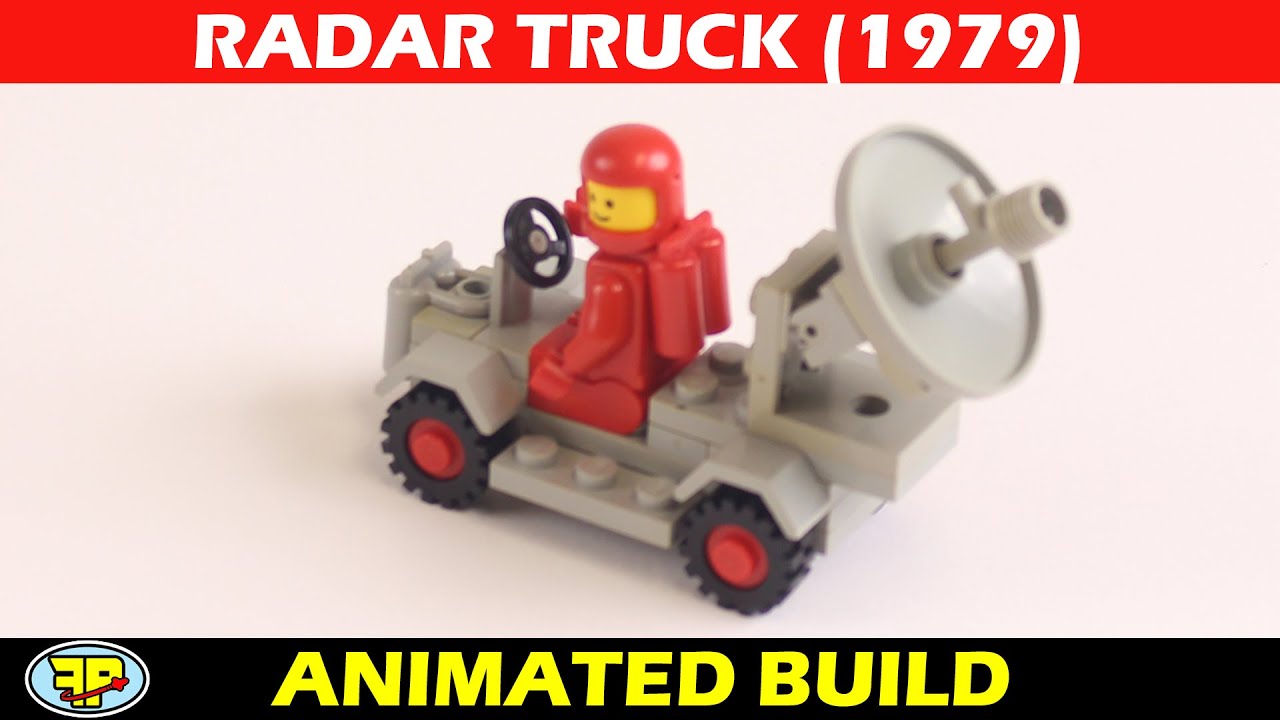 LEGO 889 Classic Space Radar Truck - stop motion set review - YouTube