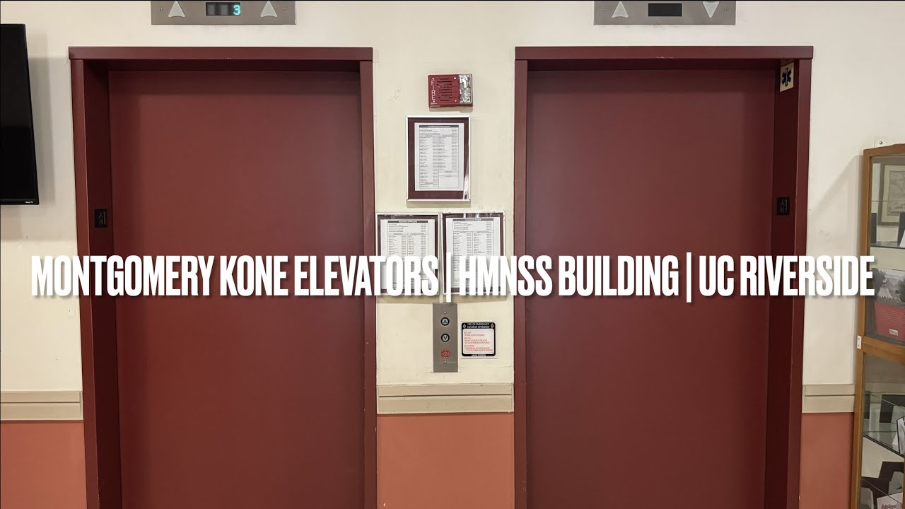 Montgomery Kone Traction Elevators | HMNSS Building | UC Riverside - YouTube