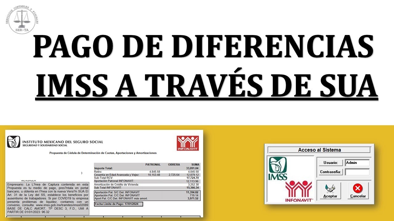 COMO DETERMINAR LAS DIFERENCIAS DE PAGO IMSS EN SUA_ Pago de ...