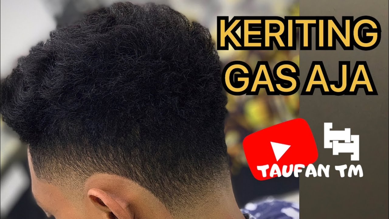 Potong rambut samping yang sangat keriting - YouTube