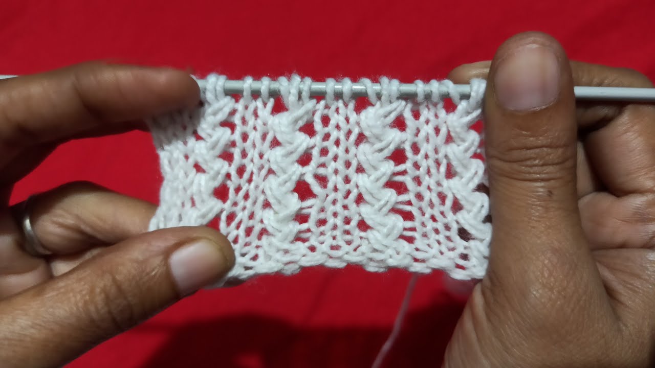 Easy Two Row Design. दो सिलइयो की आसन बुनाई ️ Pls subscribe for more 🙏🏻 ...