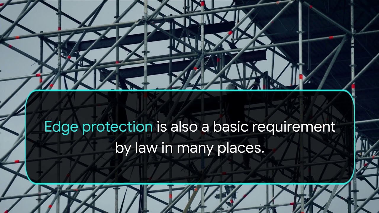Edge protection Scaffolding - YouTube