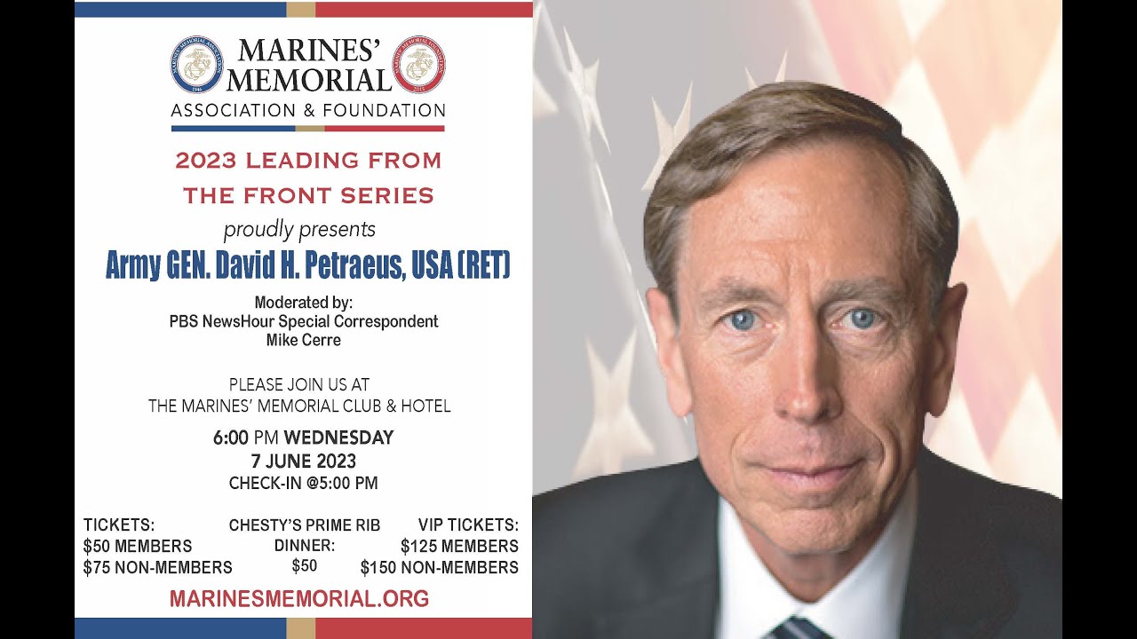 2023 Leading from the Front: Army GEN David Petraeus (RET) - YouTube