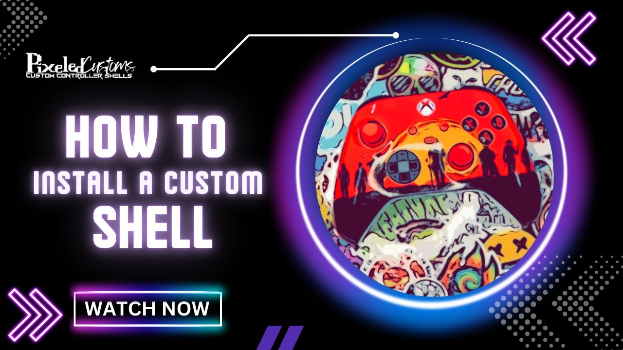 How To Install A Custom Made Xbox One Series s/x Controller Shell - YouTube