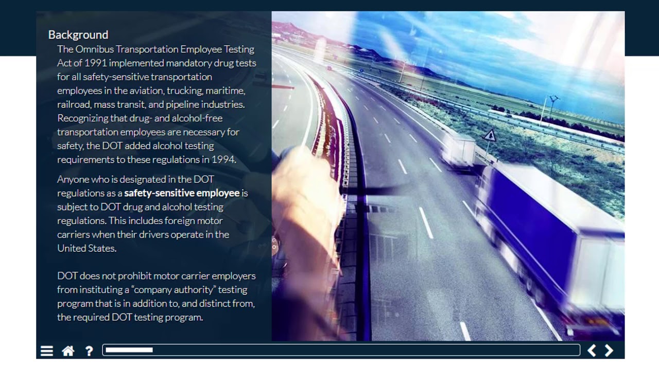 Summit Training Source DOT Drug and Alcohol Testing Employee - YouTube