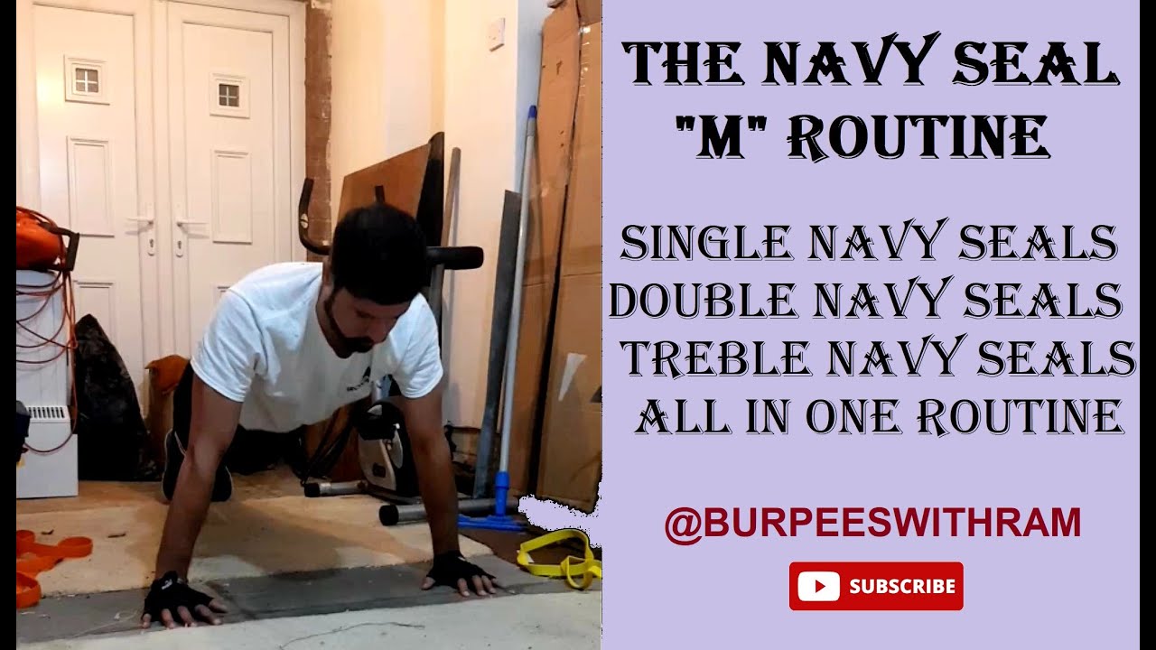 The Navy Seal "M" Routine with Banded Squats (Medium Level) - YouTube