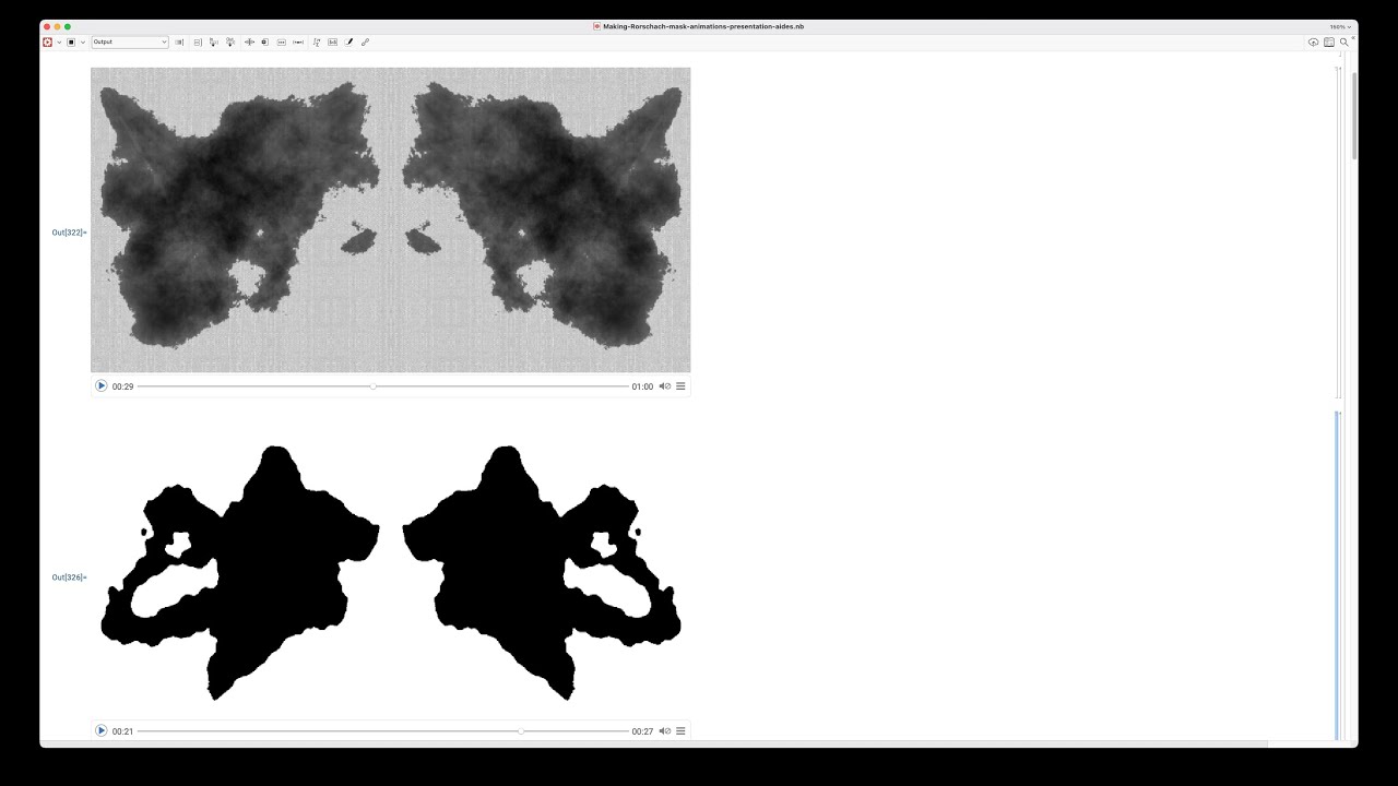 Making of Rorschach mask 2D and 3D animations - YouTube