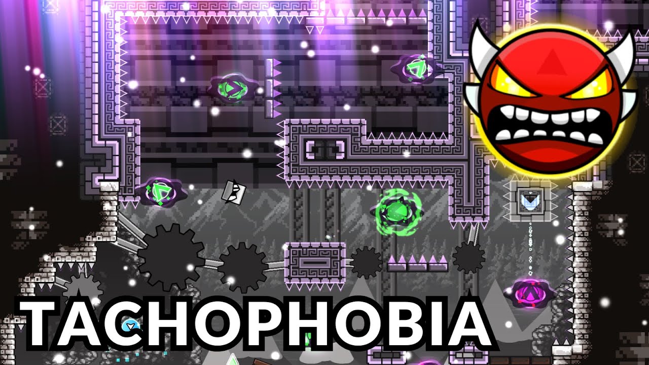 "TACHOPHOBIA" by qalli [w/ coin] (Platformer Demon) | Geometry Dash 2.2 ...
