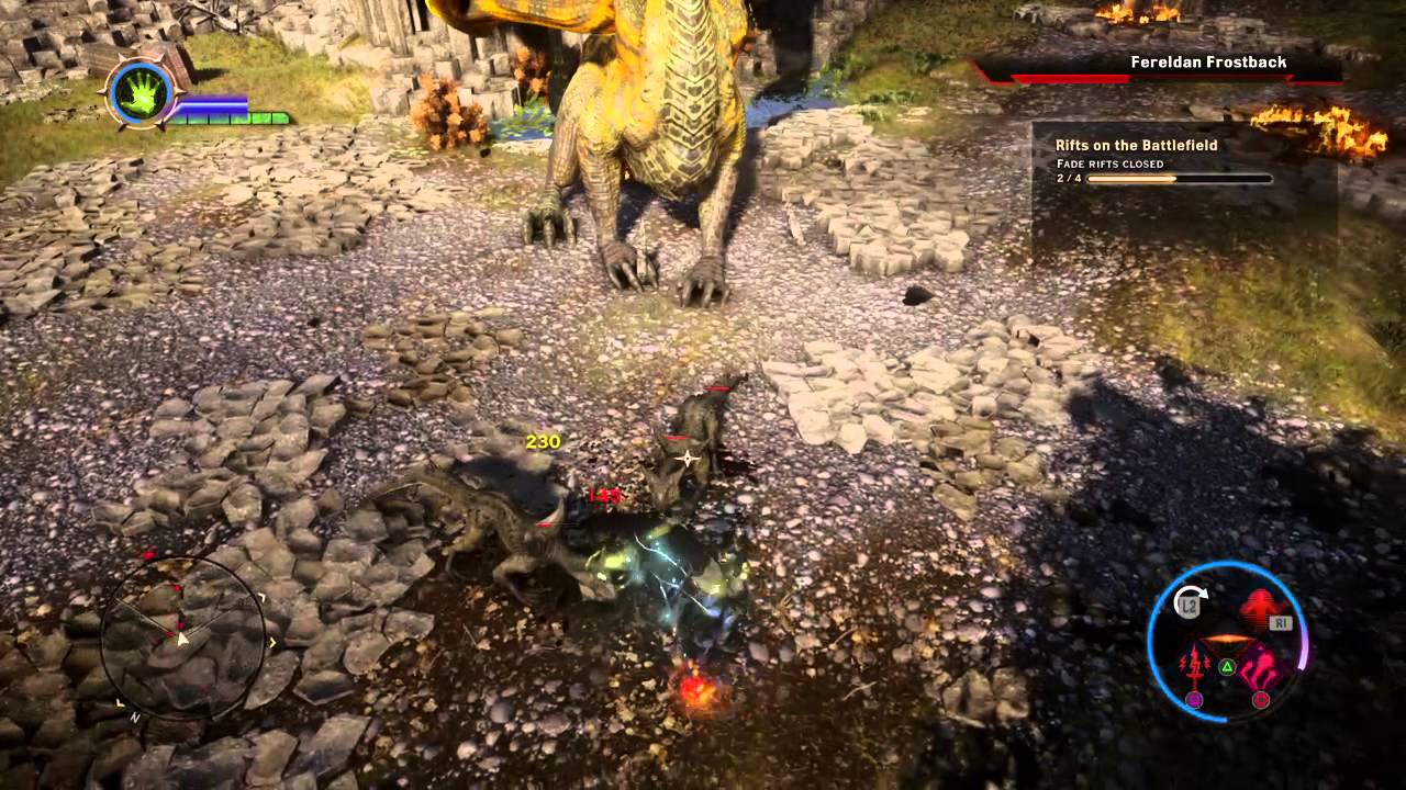 Dragon Age Inquisition - Lv12 Dragon & Dragonlings vs Solo Lv13 Knight ...