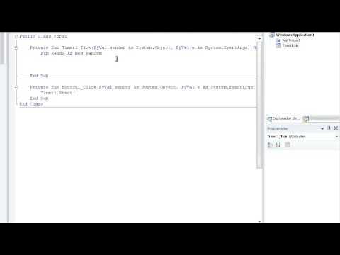 Making a Random Number Generator (Visual Basic 2008) - YouTube