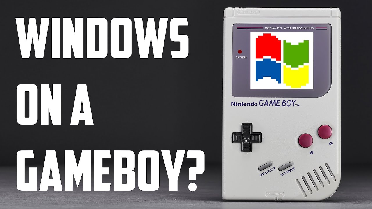 Windows 3.1 on a Nintendo Game Boy - YouTube