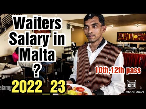Waiter job in Malta,10th and 12th pass, Salary, Requirements - YouTube