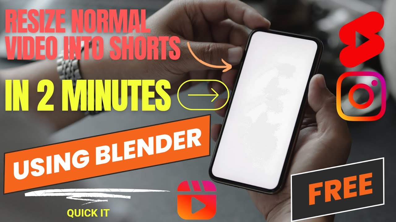 How to Resize video for YouTube Shorts FREE - YouTube