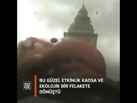 Gökyüzüne 1.5 Milyon balon bıraktılar.
