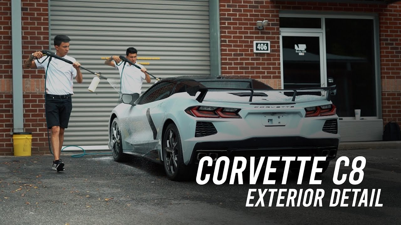 Corvette C8 Stingray Maintenance Wash — Auto Detailing - YouTube
