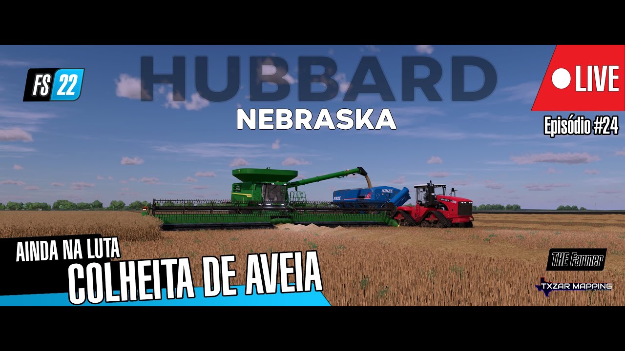 FS 22 | MAPA HUBBARD, NEBRASKA | AINDA NA LUTA COLHEITA DE AVEIA ...