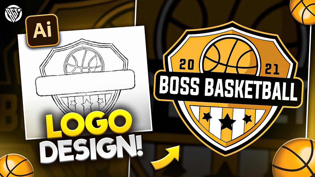 Basketball Sports Club Logo Design | Speedart | Adobe Illustrator CC ...