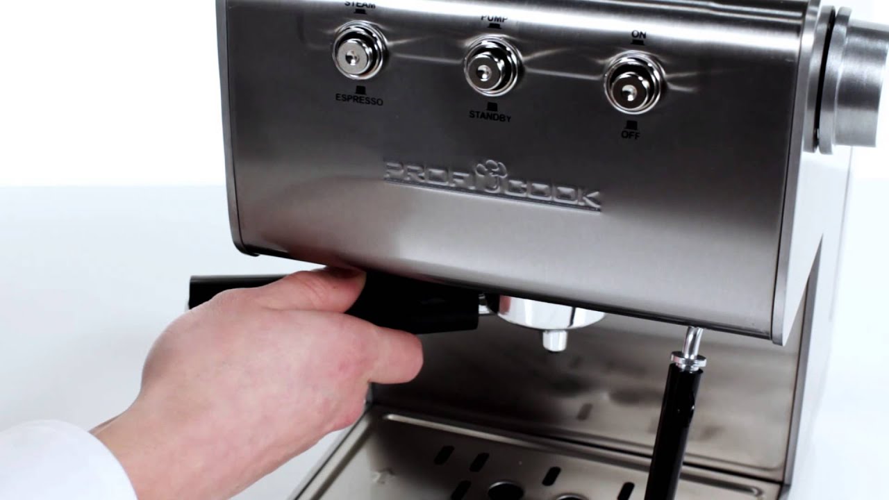 Profi Cook pc es 1008 Espressoautomat - YouTube