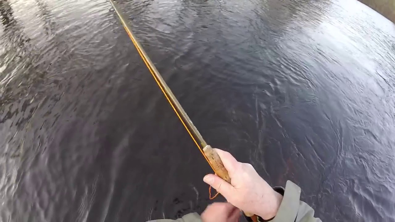 Fly fishing for grayling on the Welsh Dee above Horseshoe Falls - YouTube