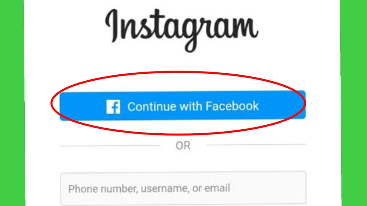 Fix Instagram Log in With Facebook Not Working | Access your account ...