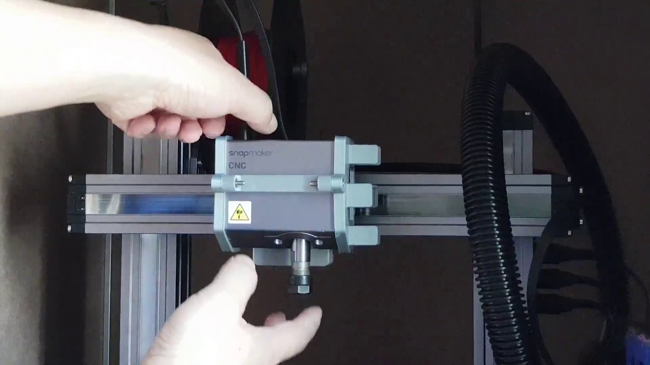 Mounting CNC Dust Collector to Snapmaker2.0. - YouTube
