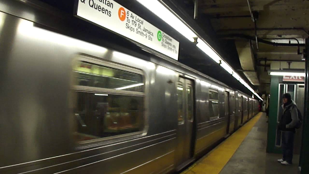 8 Car Set R68A G Train Entering Church Avenue. - YouTube