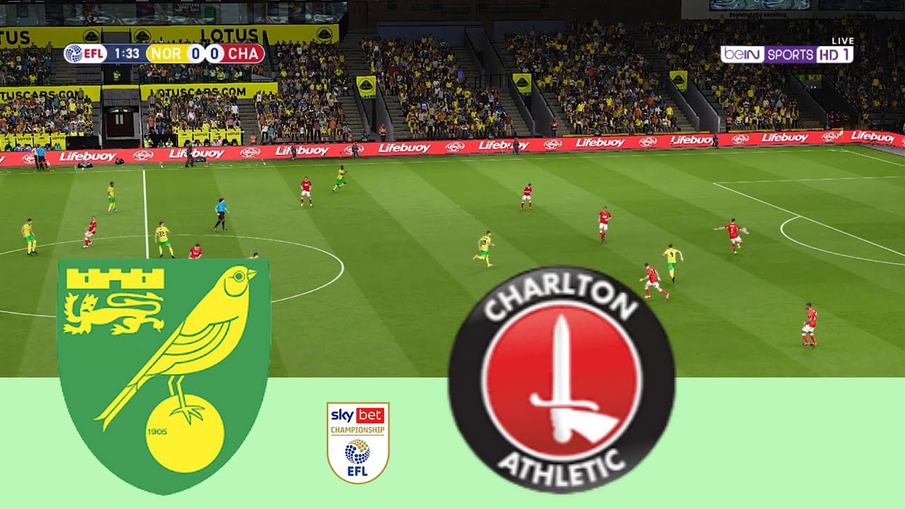 Norwich City vs Charlton 🔴 Live | EFL Championship | PES 2021 - YouTube