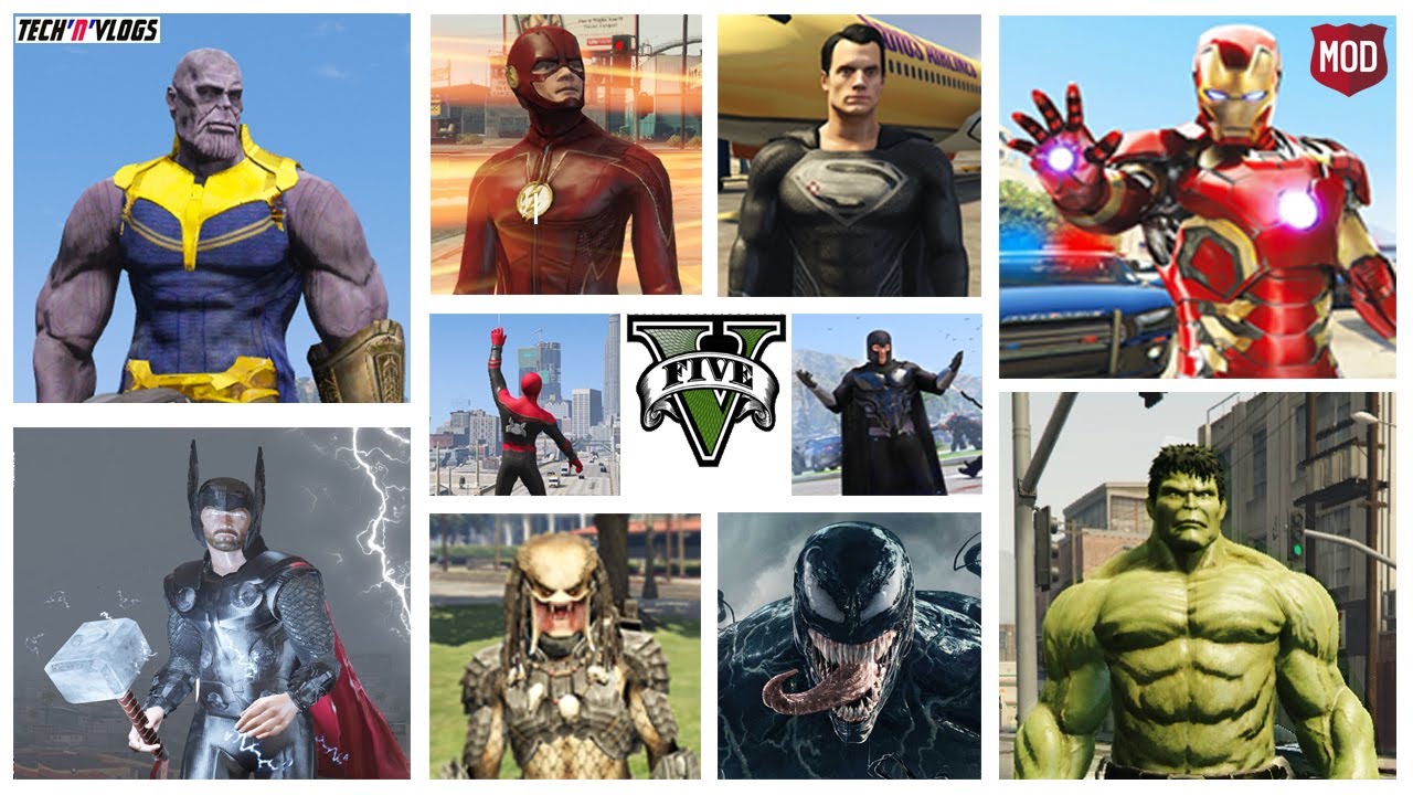 Best 10 Superhero Mods For GTA 5 { With Mod Tutorial } - YouTube