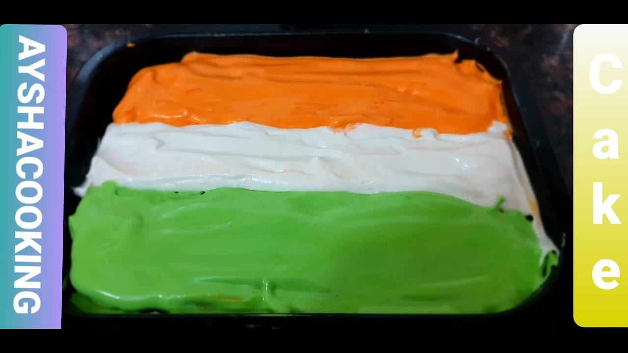 Tricolour Cake Recipe | Trianga Cake Recipe by Ayshacooking - YouTube