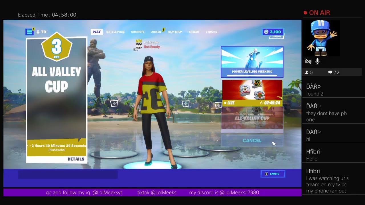 *LIVE NOW* playing fn tourney - YouTube