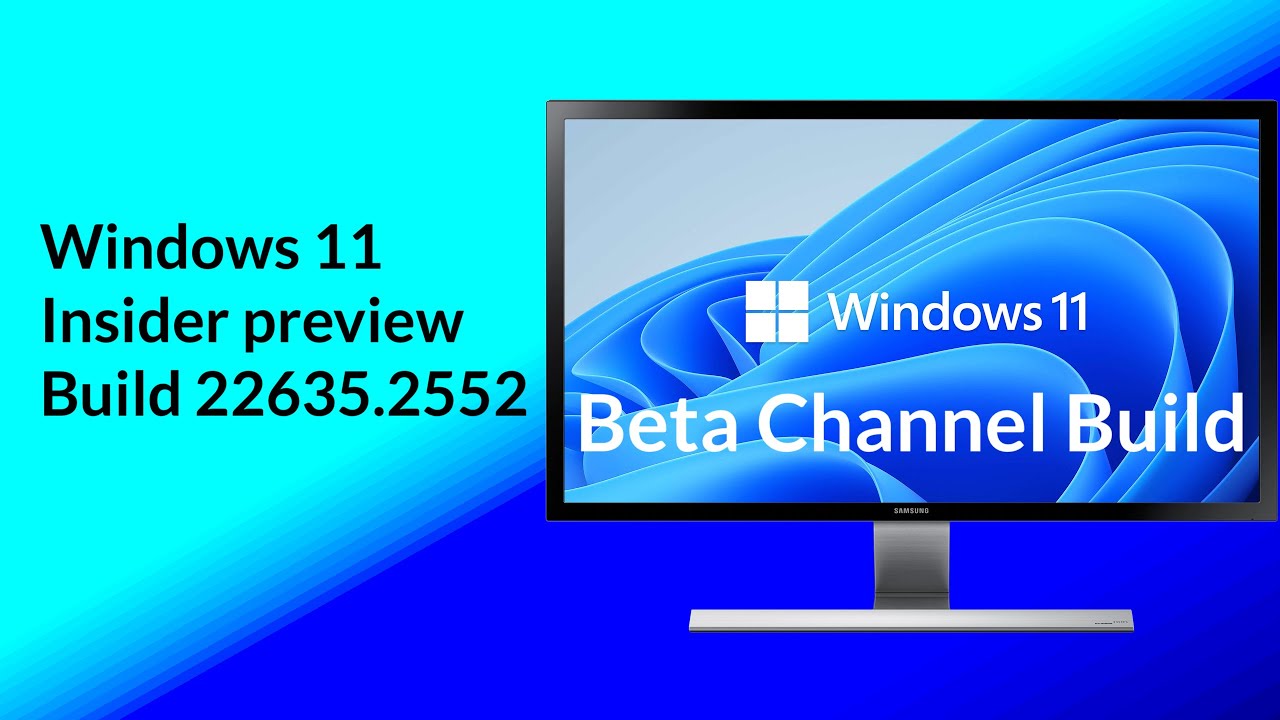 Windows 11 Insider Preview Build 22635.2552: Setting Changes ...