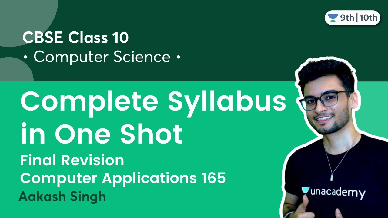 Class 10: Complete Syllabus in One Shot | Final revision | Computer ...