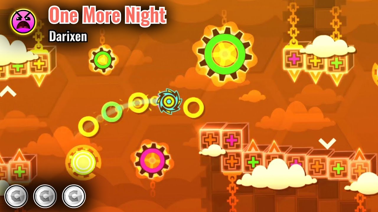 "One More Night" by Darixen (3 coins) | Geometry Dash. - YouTube
