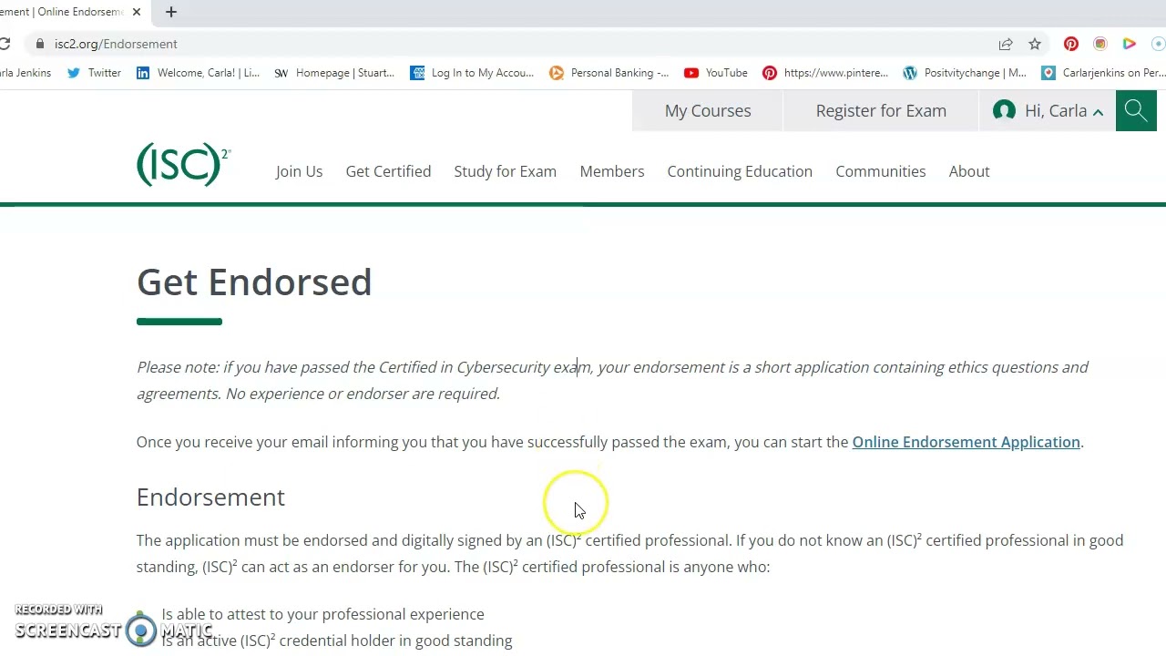[Breaking News] ISC2 Says Certified in Cybersecurity Needs No Work Endorsement - YouTube