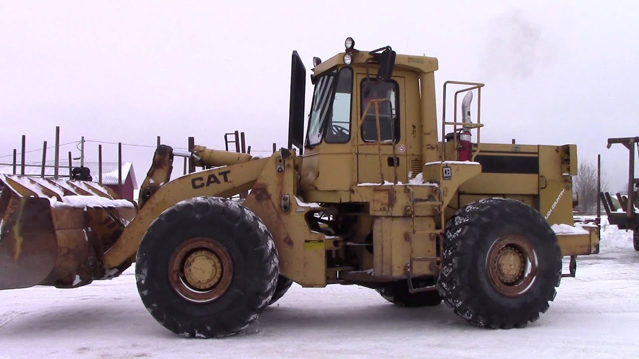 1988 CAT 966E Wheel Loader - YouTube