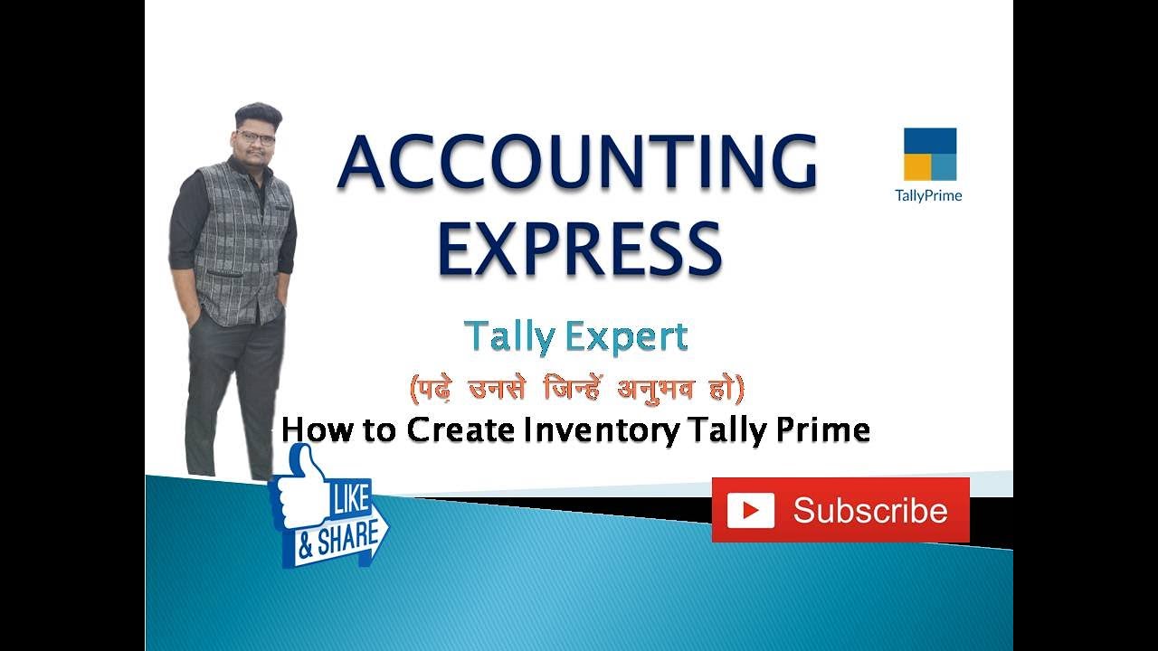 How to create inventory in Tally Prime - YouTube