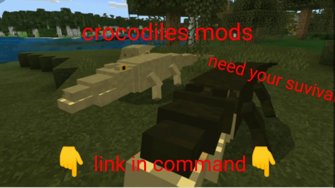 minecraft crocodiles mod! (link in command) - YouTube