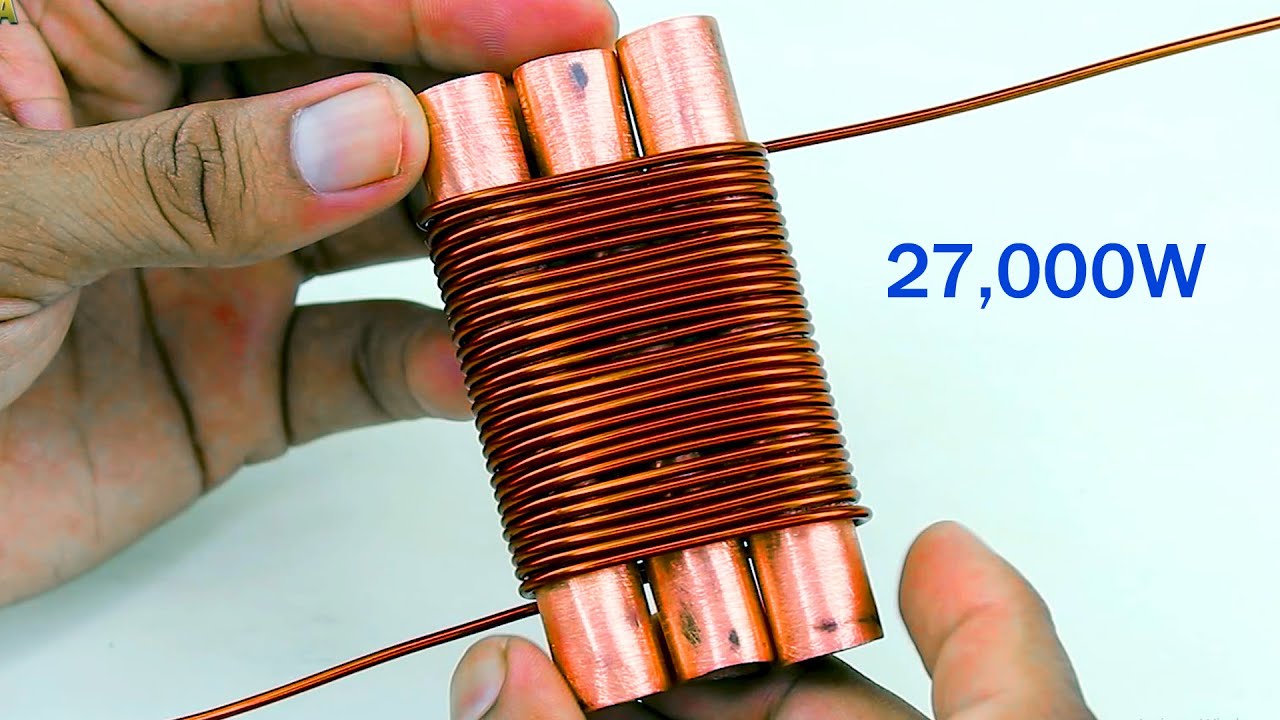 Top05 Free Energy 220V Generator in YouTube Transformer Copper coil ...