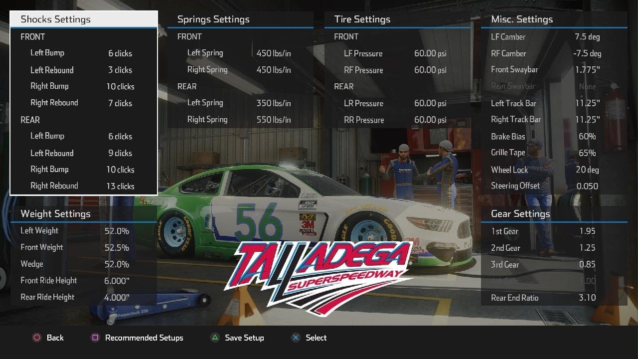NASCAR Heat 5 Talladega setup 5.1 - YouTube