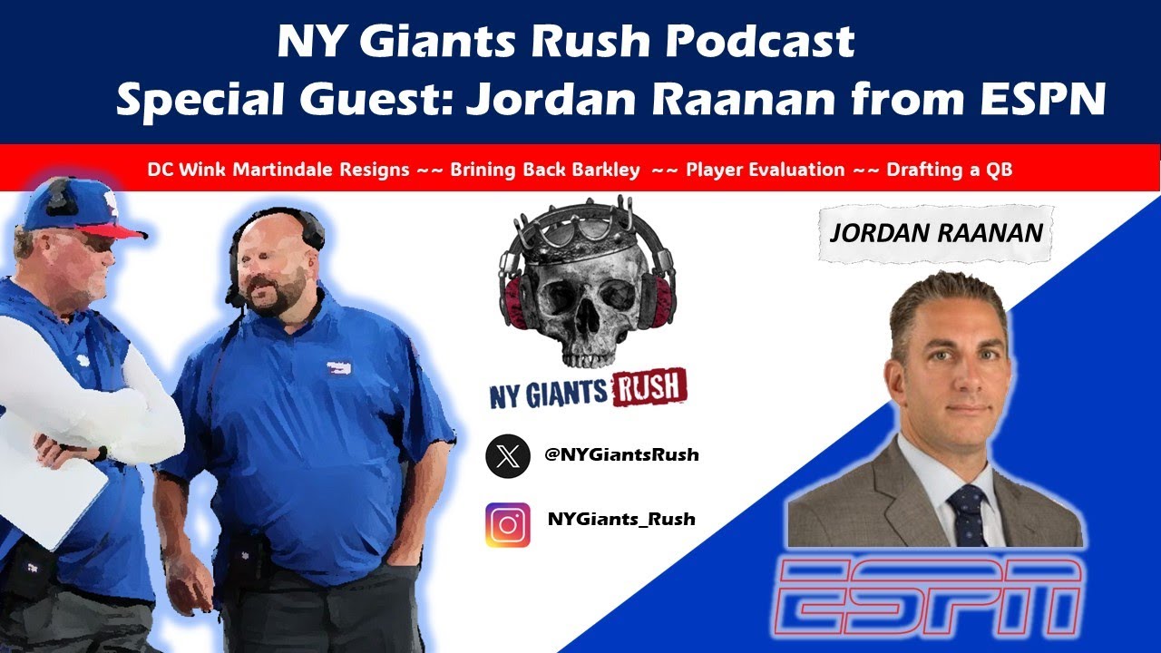 NY Giants Rush (Ep. 169) Jordan Raanan from ESPN 2024 - YouTube