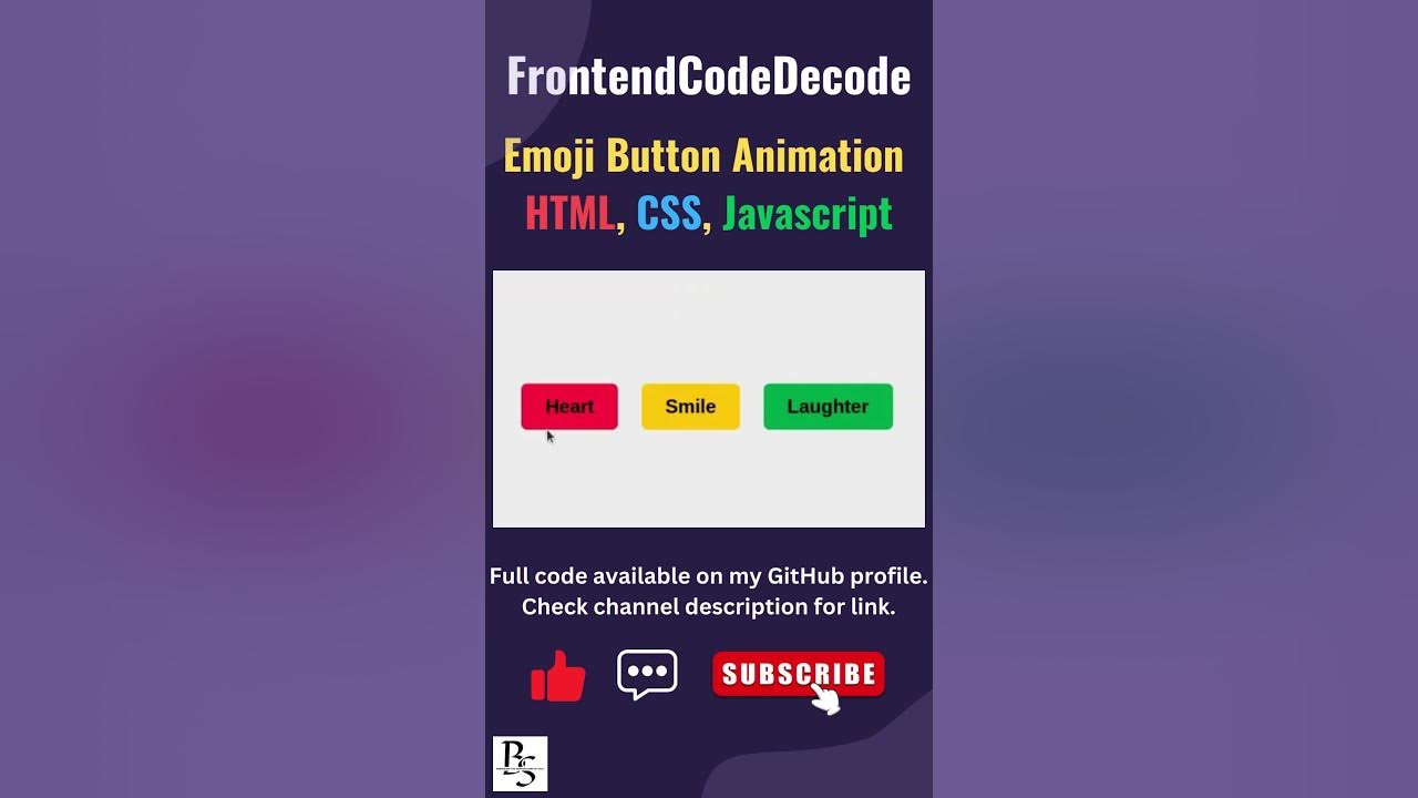 #shorts Interactive Emoji Animation | Created with HTML, CSS, & JavaScript! - YouTube