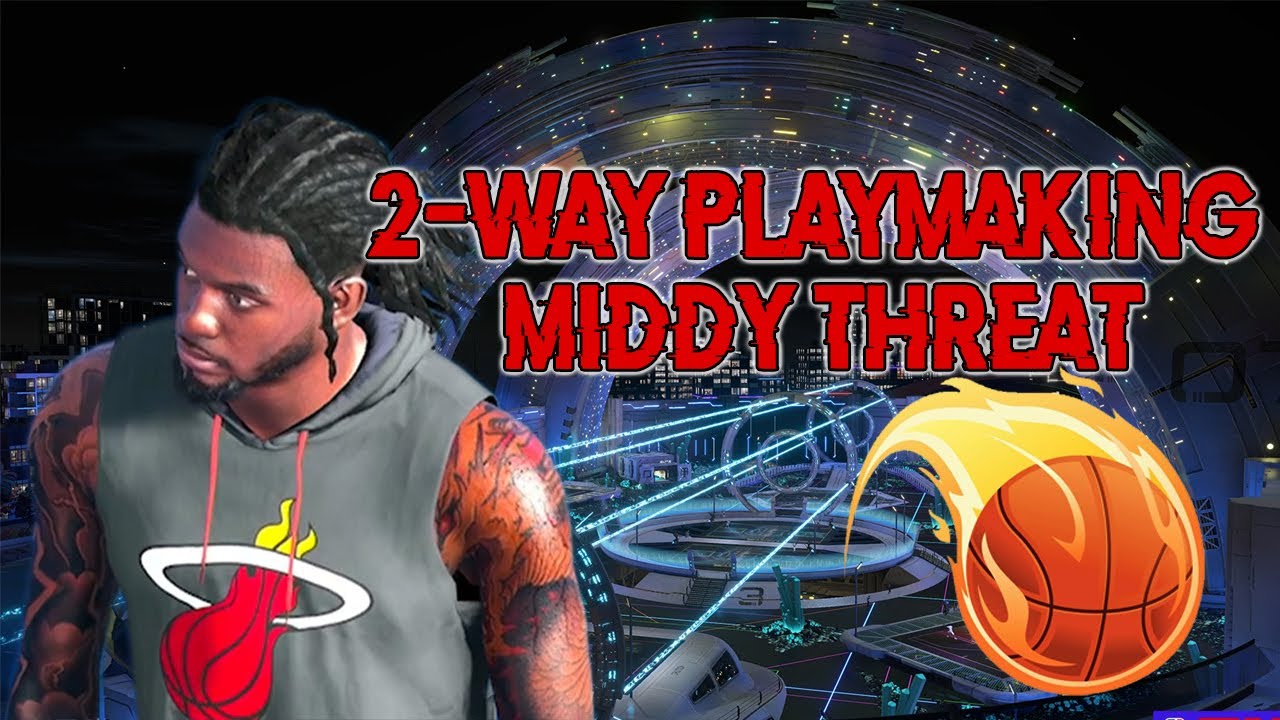 NBA 2K24 MY PLAYER | 2-WAY PLAYMAKING MIDDY THREAT | NEW BUILD 7 GAME ...