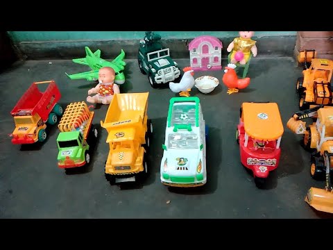 JCB truck| Jeep| airoplane| police force | viral gadi wala cartoon ...