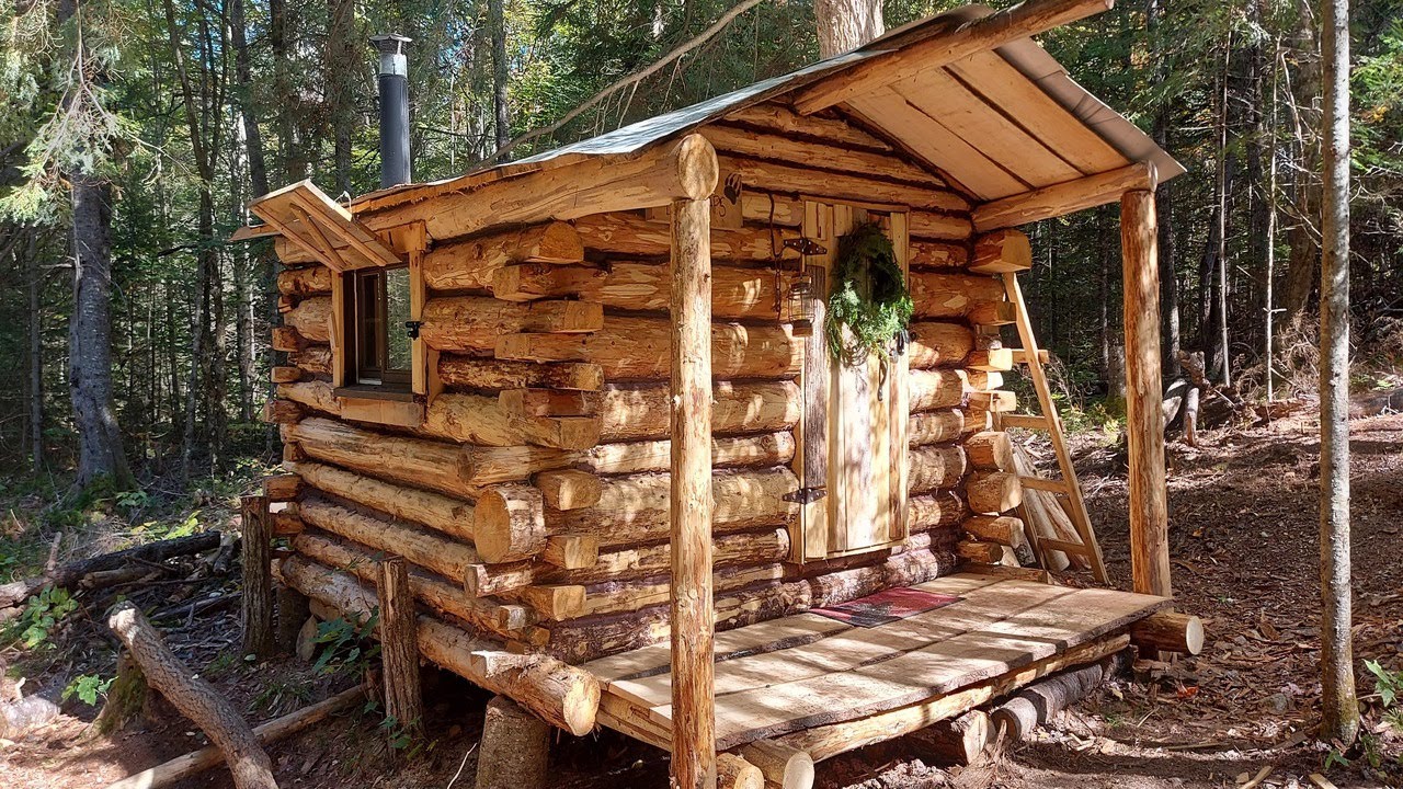 Peaceful Early Morning Log Cabin Fresh Perch Breakfast! - YouTube