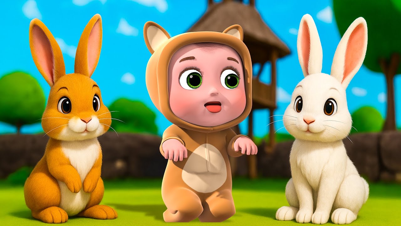 Baby Twins Bunnies Song New Compilation | Old MacDonald | Nursery ...