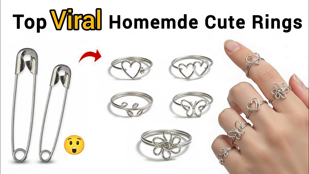 Couple Love Rings 😍🥰/how to make rings at home/diy homemade love ring ...
